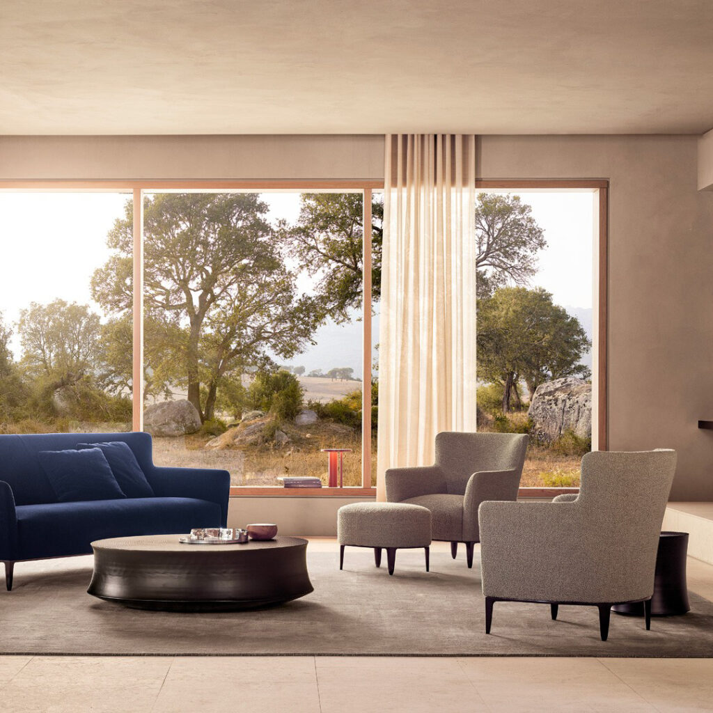 Poliform Gentleman Relax fauteuil - Abitare keuken & interieurarchitectuur